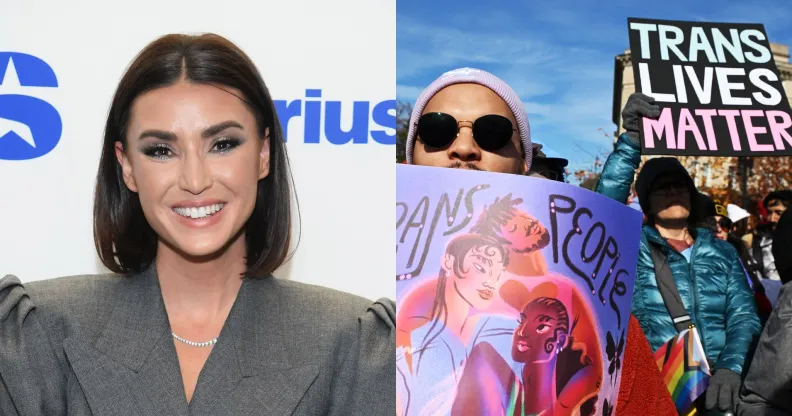 Real Housewives transgender star arrested for protesting outside US ...